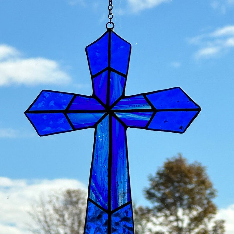 Stained Glass Cross - Etsy