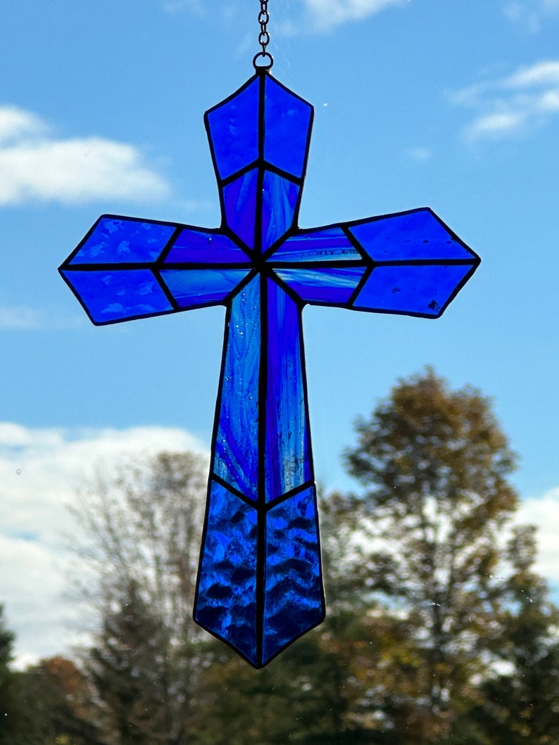 Stained Glass Cross - Etsy