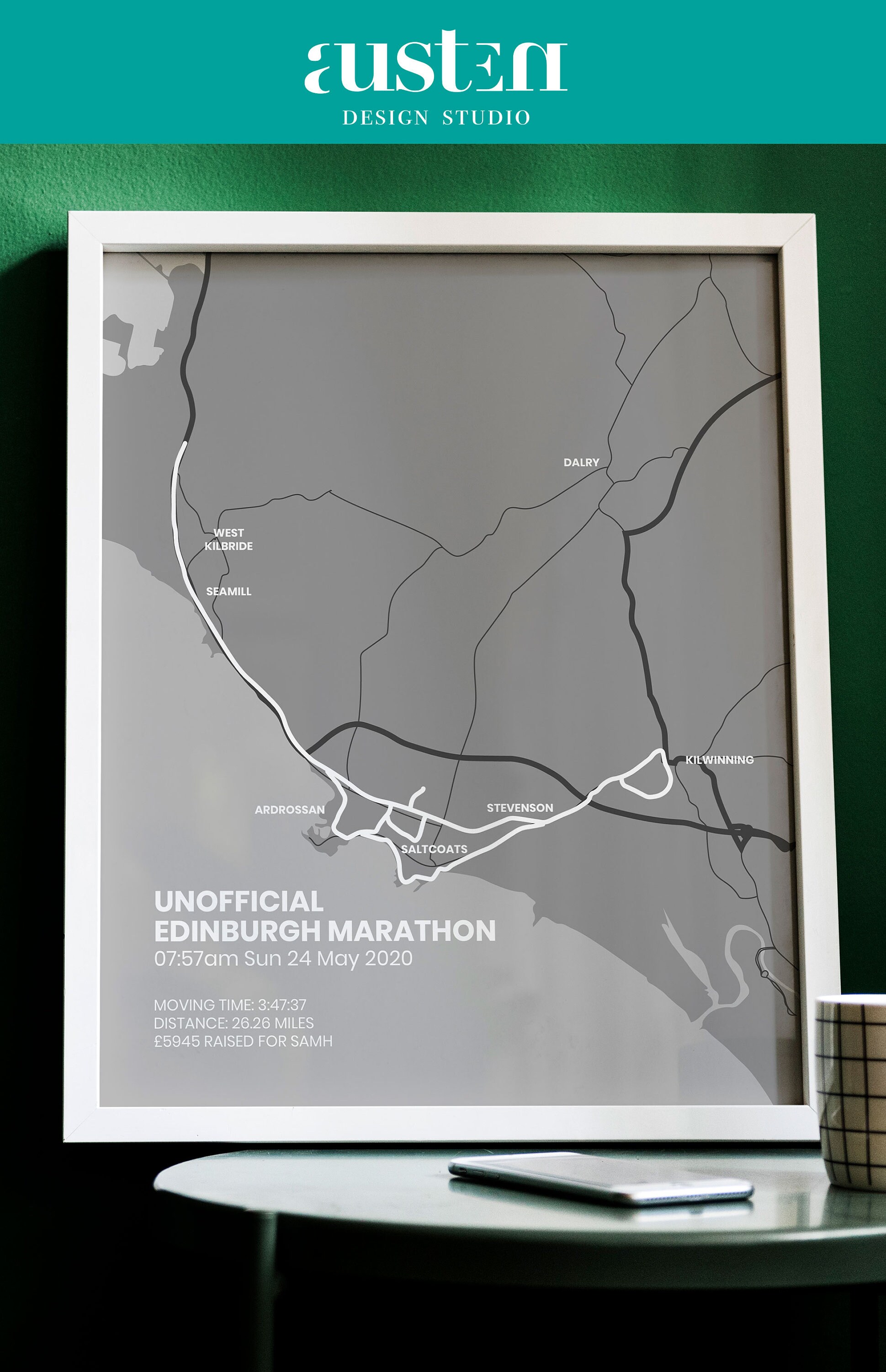 Strava Map Print / GPS Route Map / Run, Cycle, Walk, Illustration ...