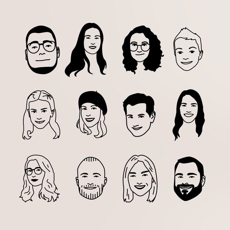 Custom Portrait, Social Media Avatar, Profile Picture, Illustration ...