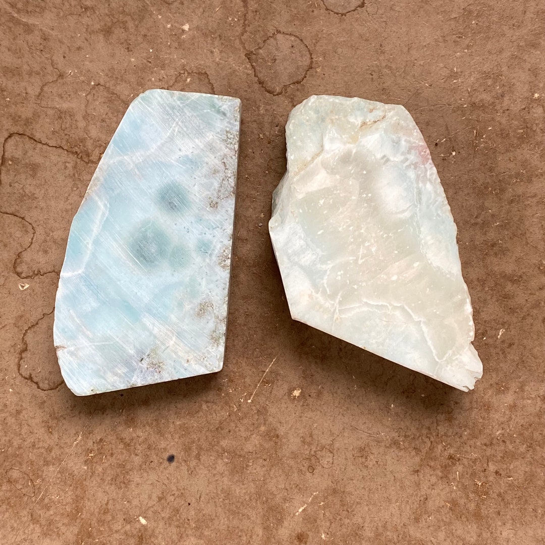 Set LARIMAR ROUGH SLAB Unpolished - Etsy