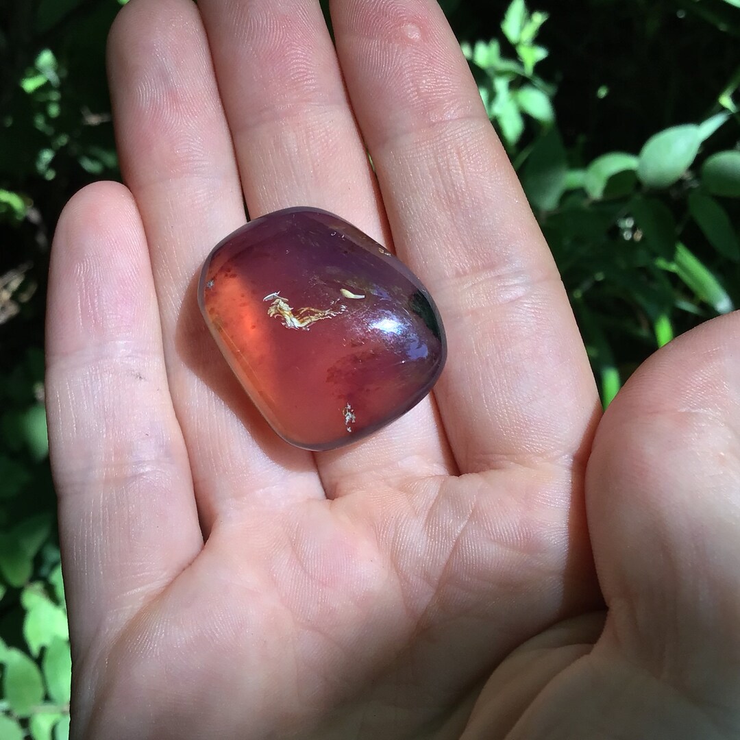 INDONESIAN AMBER FULLY Rare Polished Blue, High Quality Blue Amber Hand ...