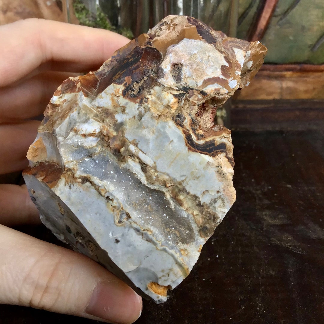 OHIO FLINT ROUGH Vanport Rainbow Variegated Crystal - Etsy