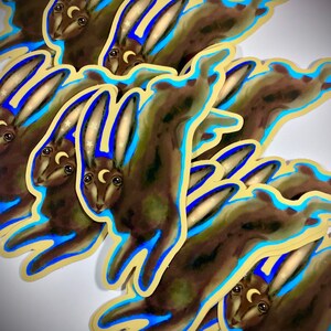 Moon Hare Vinyl Sticker Metaphysical Sticker Pagan Sticker | Etsy