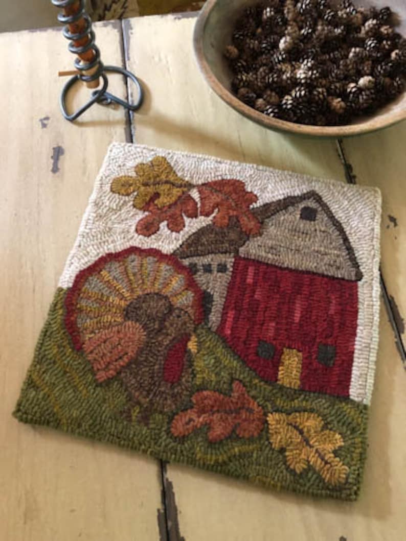 TURKEY HILL FARM village Tile Series Traditional Rug - Etsy