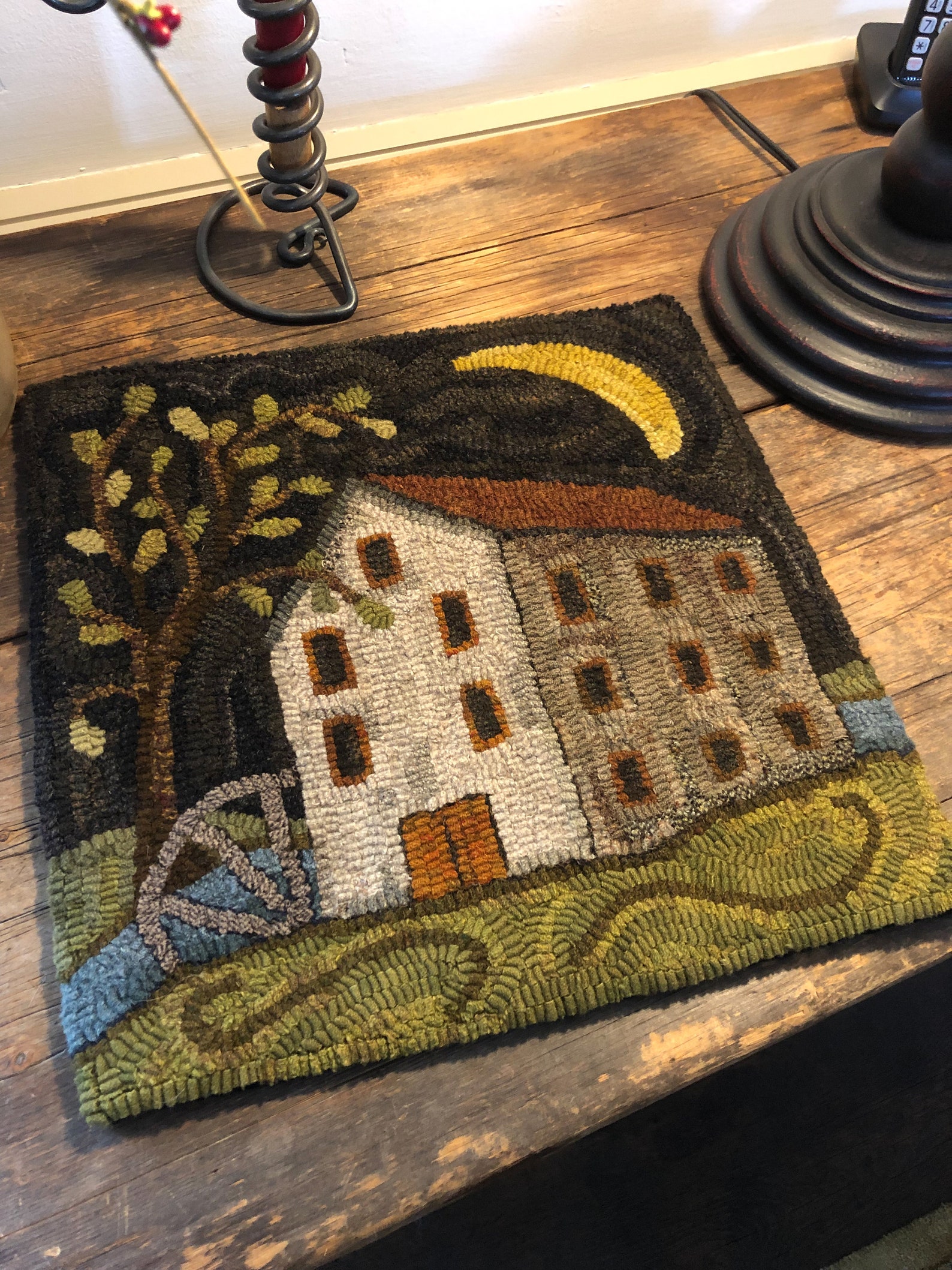 WILLOW TREE MILL village Tile Series Traditional Rug - Etsy