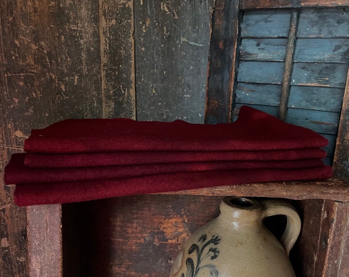 REPUBLIC RED Hand-dyed Wool Collection 1/4 Yd Premium Wool - Etsy