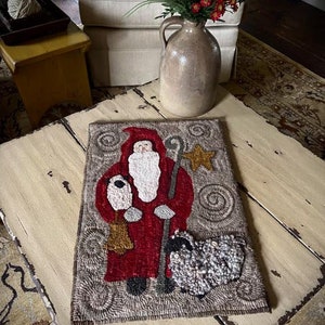 SHEPHERD SANTA - Rug Hooking Pattern Designed by Therese Shick - Etsy