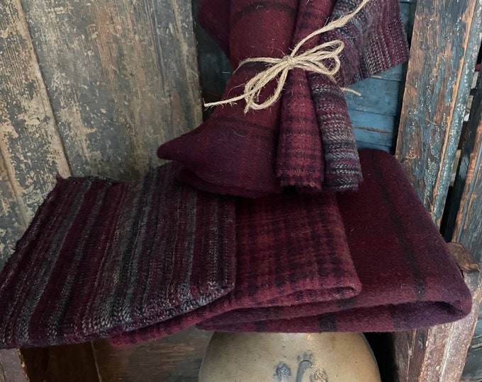 ORANGE-BURNT ORANGE Variety Mill-dyed Washed Wool Stack 5/8 Yd Premium ...