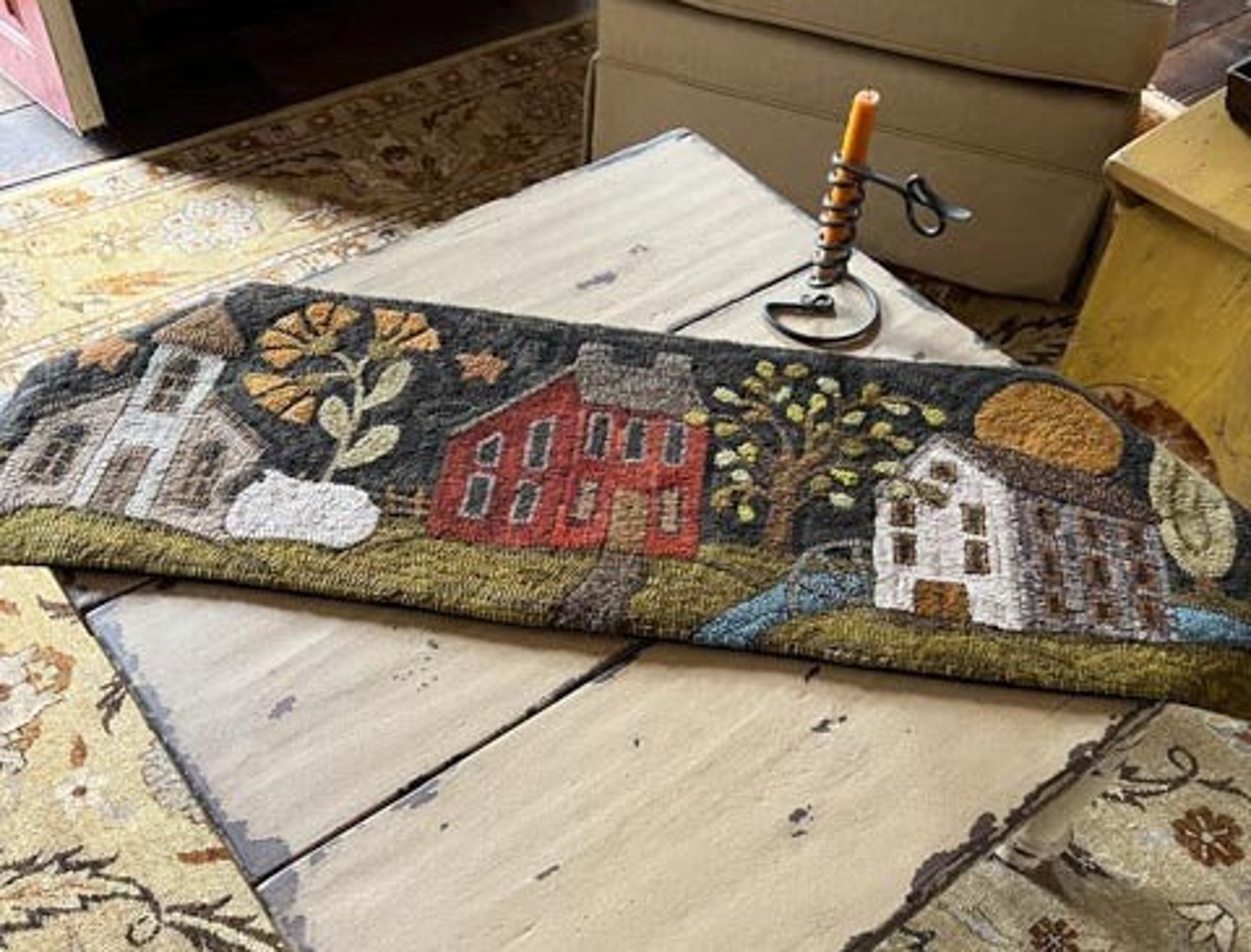 WILLOW TREE WAY - Traditional Rug Hooking Pattern Designed by Therese ...