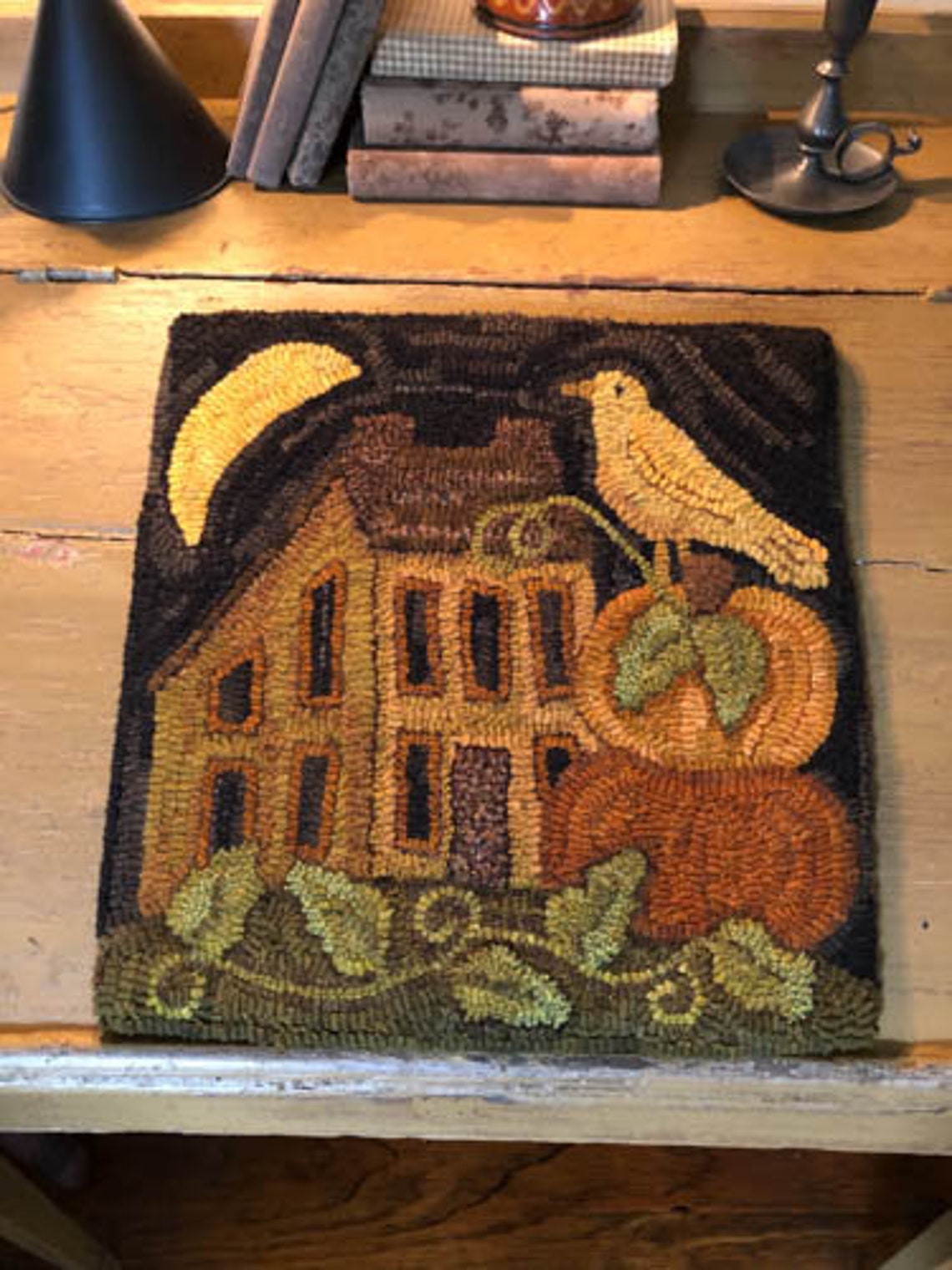 PUMPKIN HOLLOW FARM (village Tile Series) - Traditional Rug Hooking ...