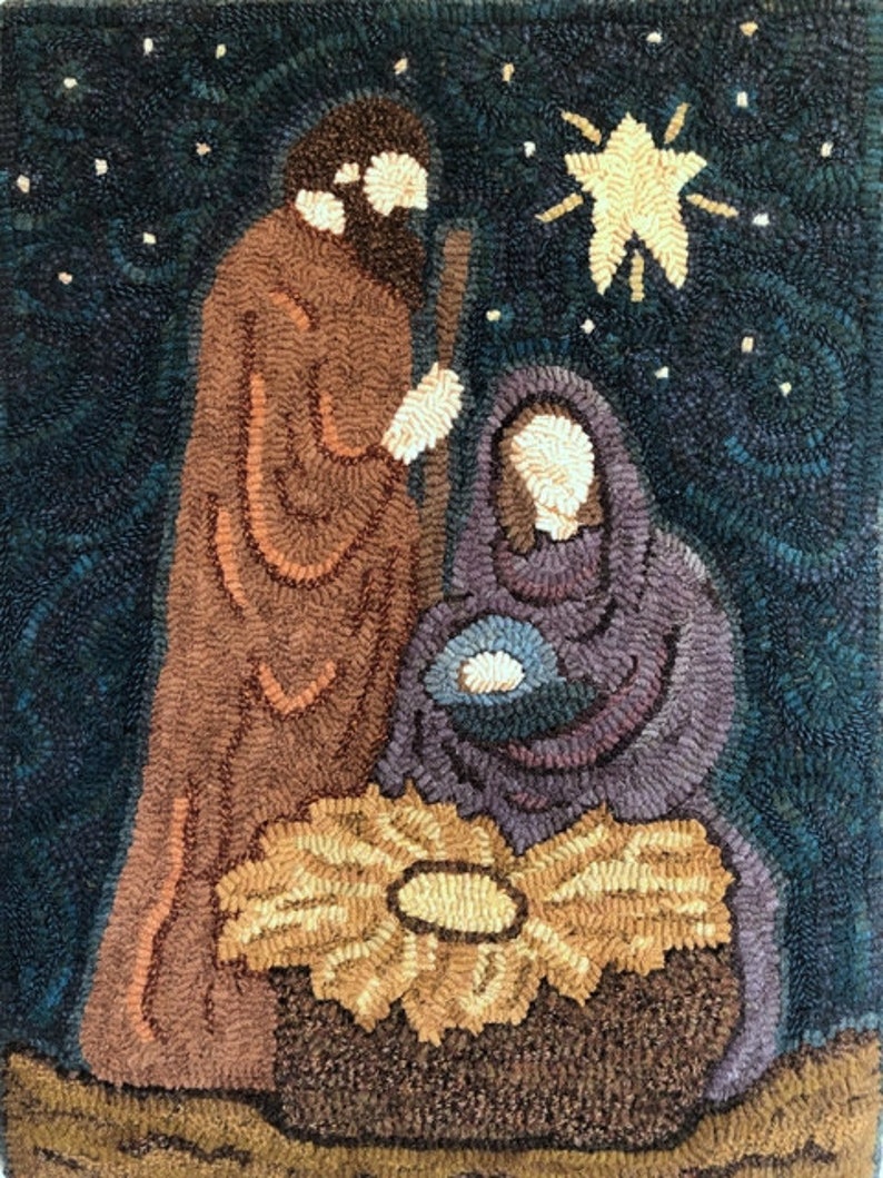 CHRISTMAS FAMILY Rug Hooking Pattern Designed by Therese | Etsy