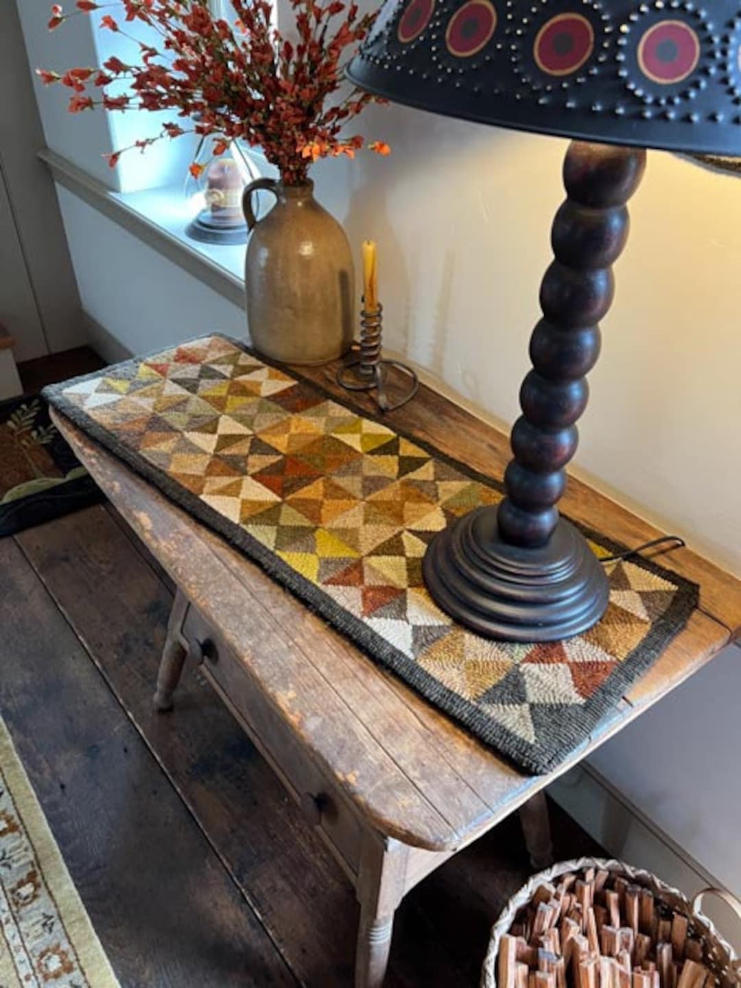 PATCHWORK RUNNER - Traditional Rug Hooking Pattern Designed by Therese ...