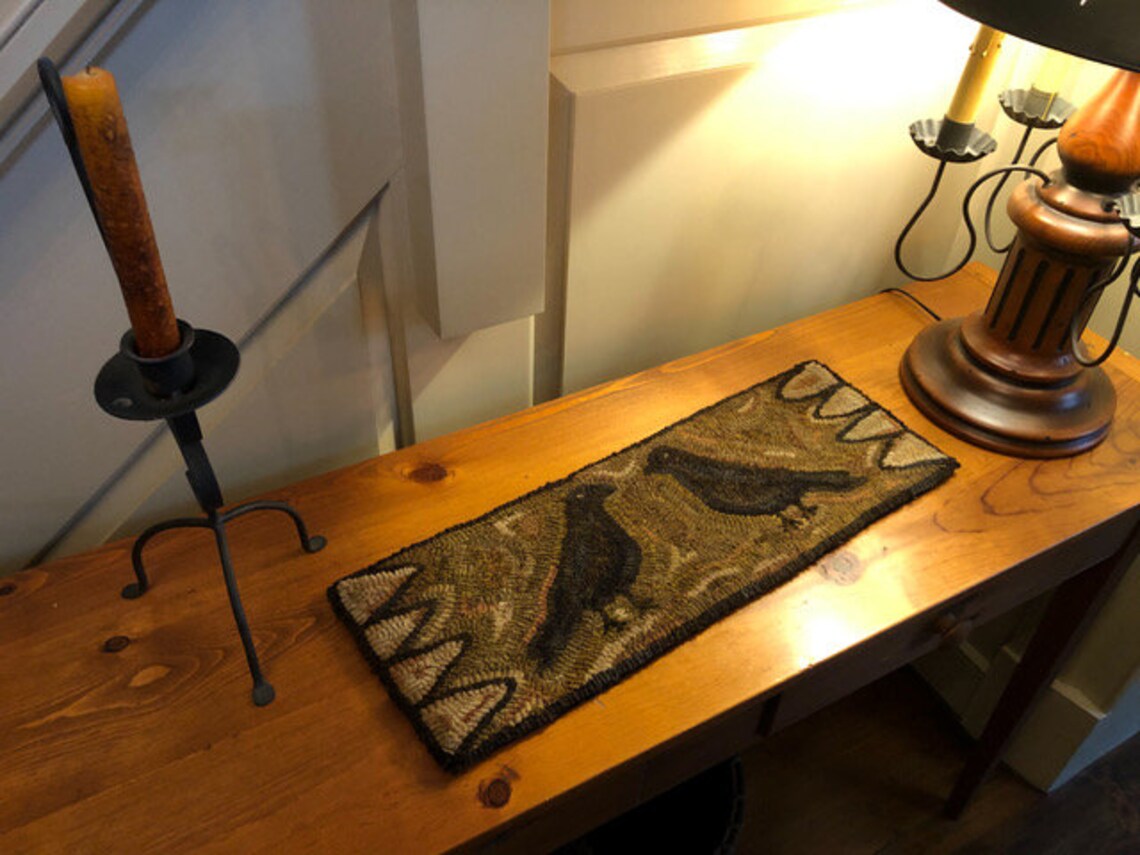 BIRDS OF A FEATHER Rug Hooking Pattern Designed by Therese - Etsy