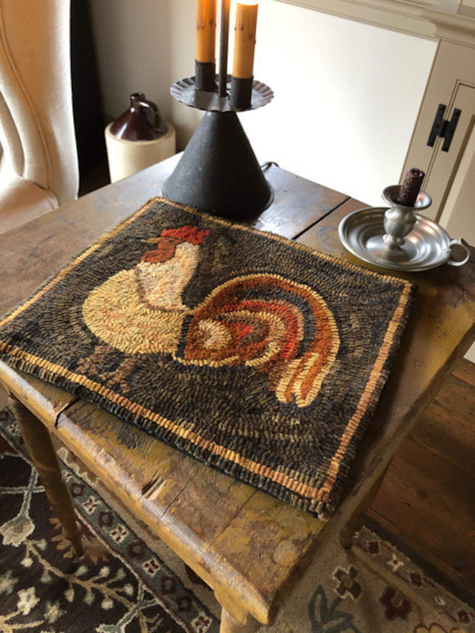 GOOD MORNING Rug Hooking Pattern Designed by Therese Shick - Etsy