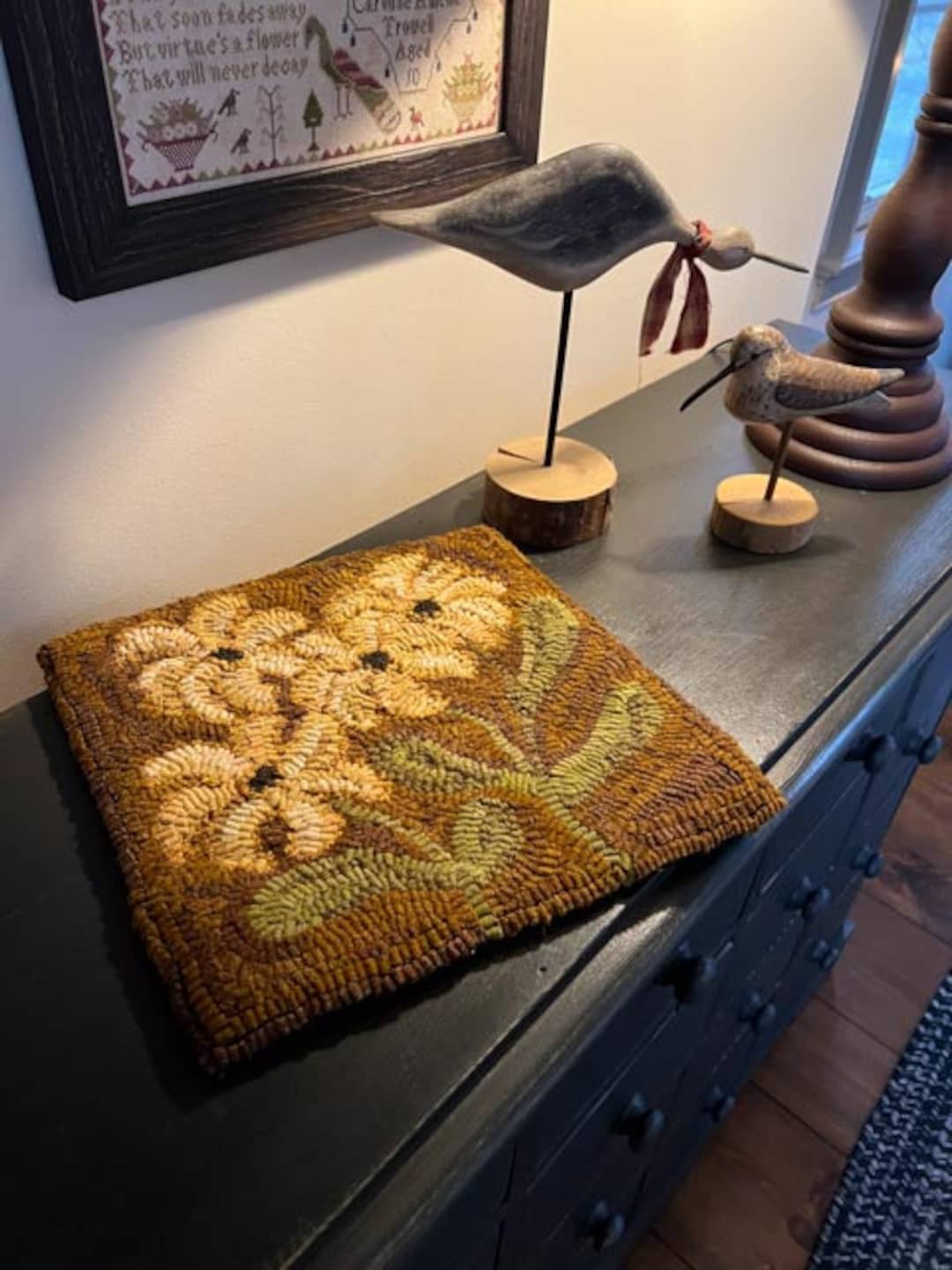 CRAZY DAISIES (footer Series) - Traditional Rug Hooking Pattern ...