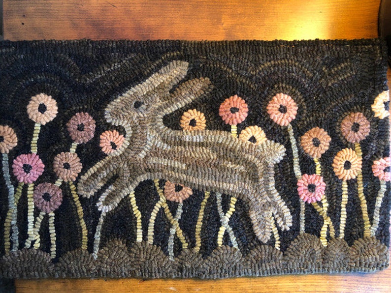 HOP-A-LONG Rug Hooking Pattern Designed by Therese Shick | Etsy