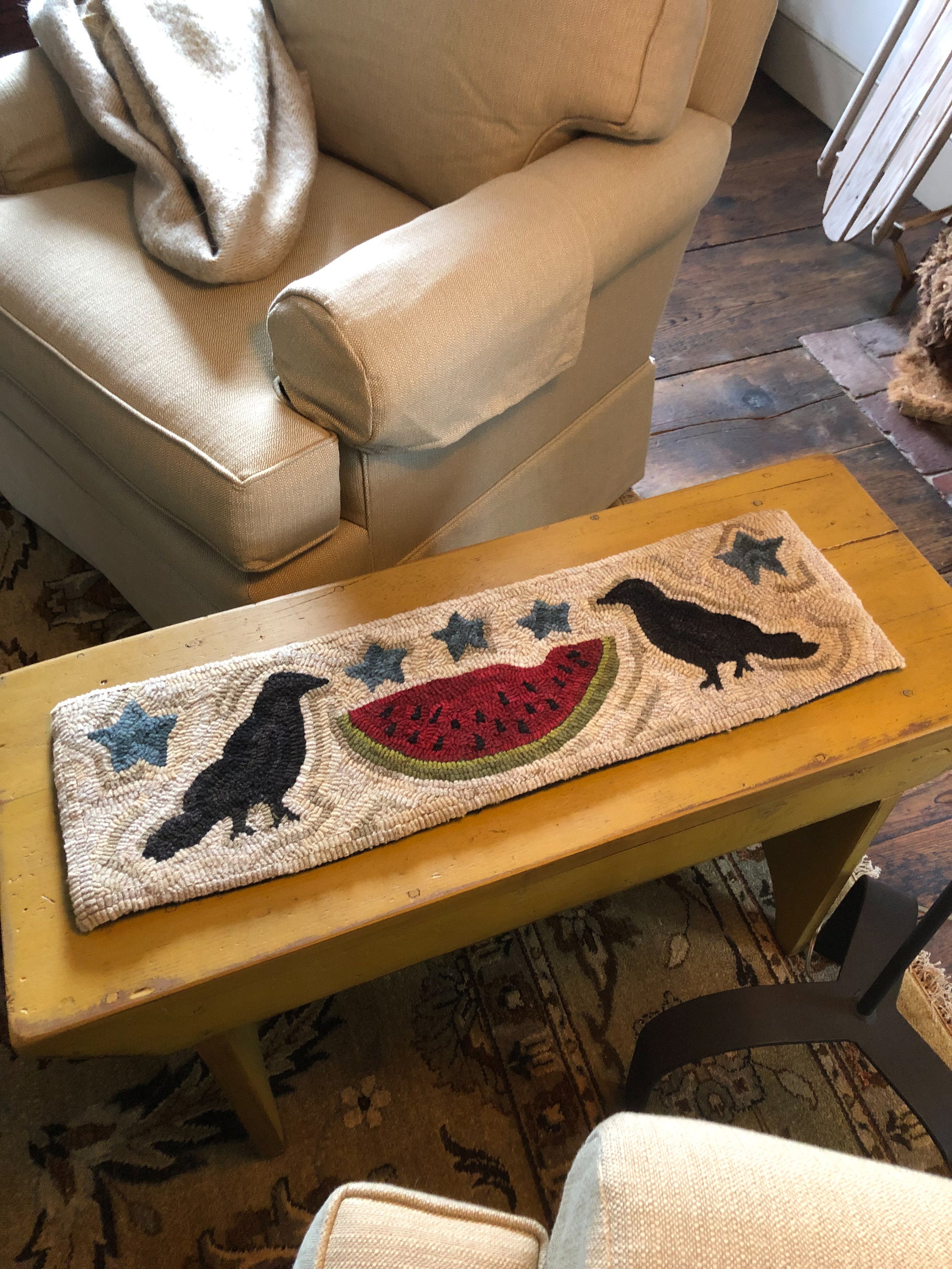 SUMMERTIME Traditional Rug Hooking Pattern Designed by - Etsy