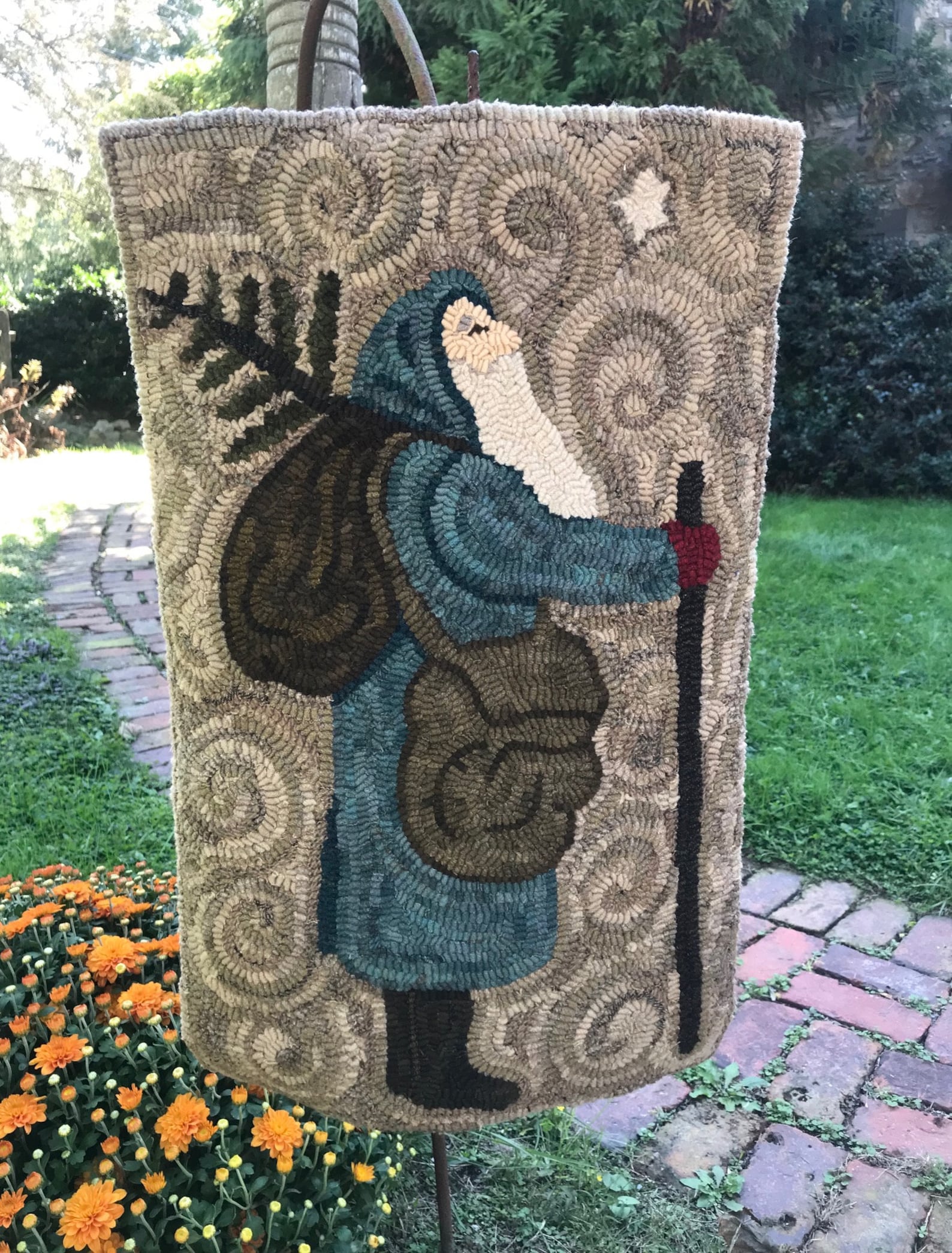 SIMPLE SANTA LARGE Rug Hooking Pattern Designed by Therese - Etsy