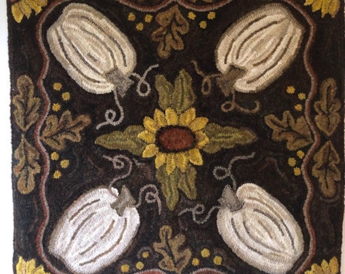FOUR PATCH PUMPKINS Rug Hooking Pattern Designed by Therese | Etsy
