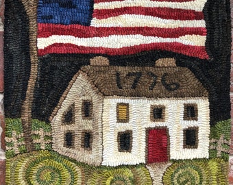 LITTLE PRAIRIE HOUSE (village Tile Series) - Traditional Rug Hooking ...