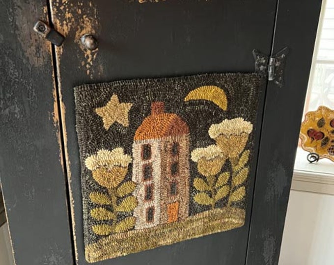 BROWNSTONE HOUSE (village Tile Series) - Traditional Rug Hooking ...