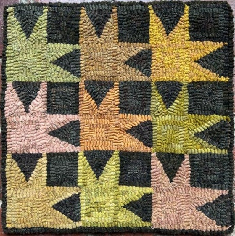 QUILT FOOTER I (footer Series) - Traditional Rug Hooking Pattern ...