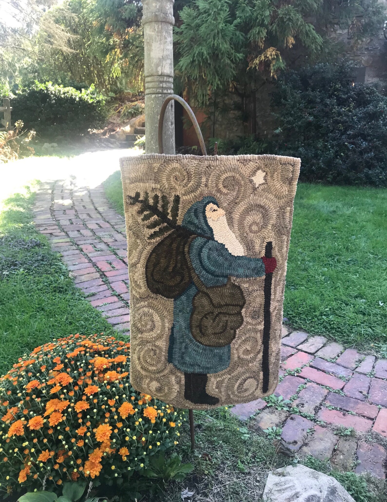 SIMPLE SANTA (LARGE) - Rug Hooking Pattern Designed by Therese Shick - Etsy