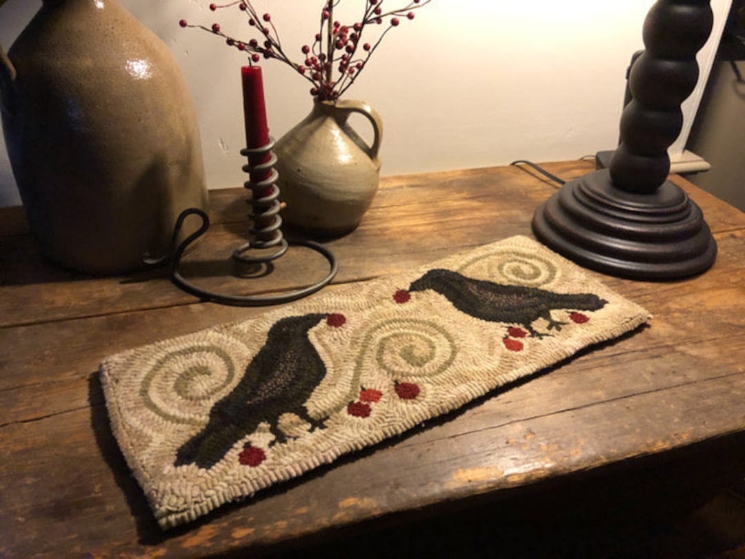 WINTER BERRIES - Rug Hooking Pattern Designed by Therese Shick - Etsy ...