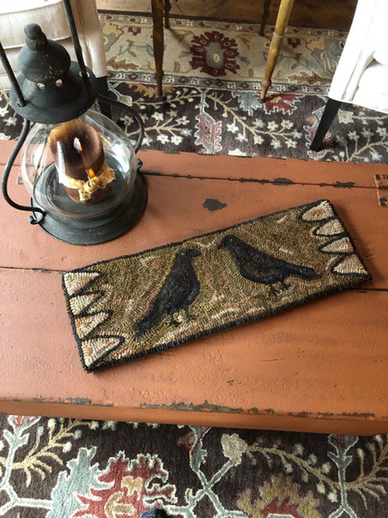 BIRDS OF A FEATHER Rug Hooking Pattern Designed by Therese - Etsy