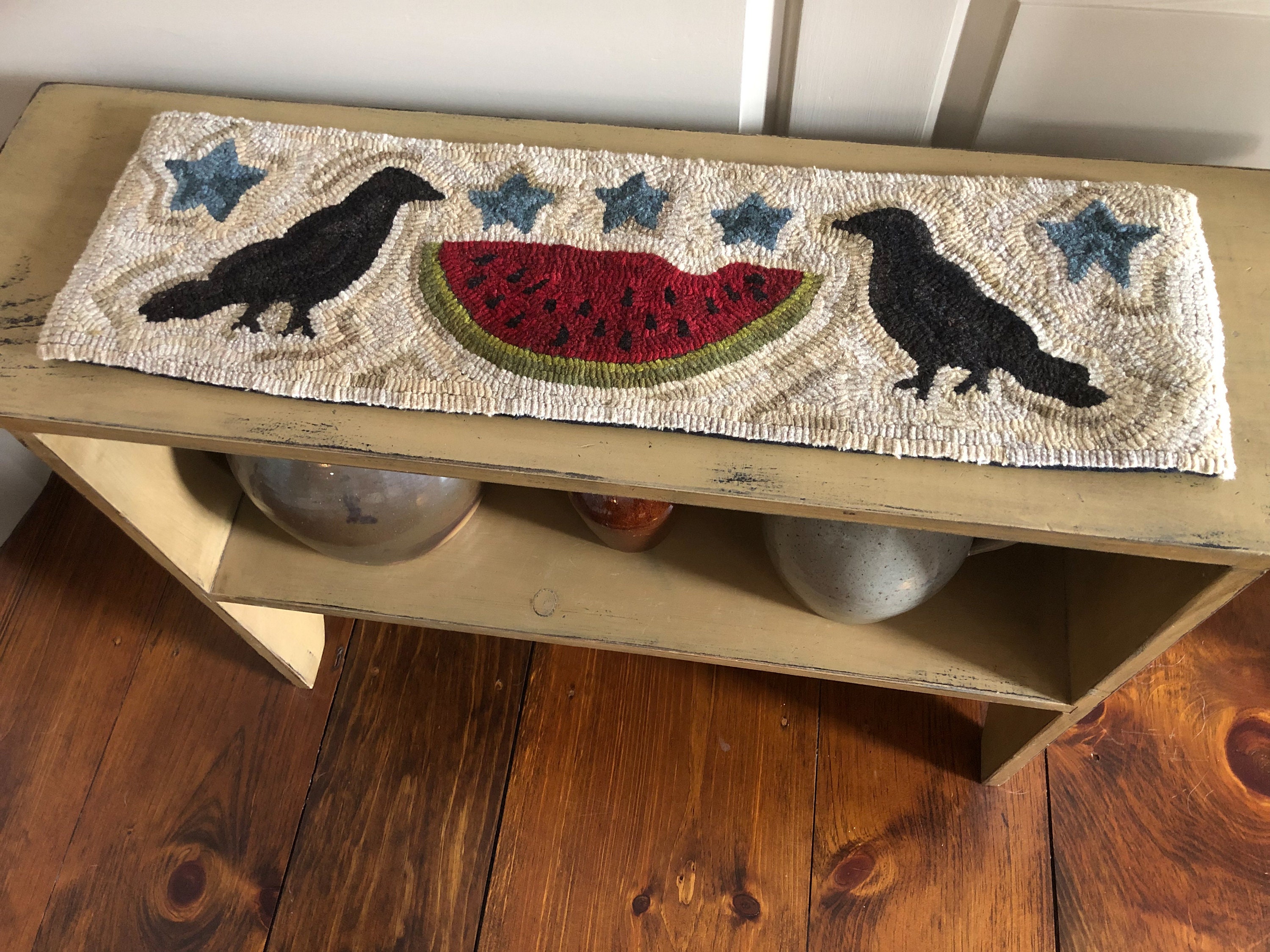 SUMMERTIME Traditional Rug Hooking Pattern Designed by - Etsy