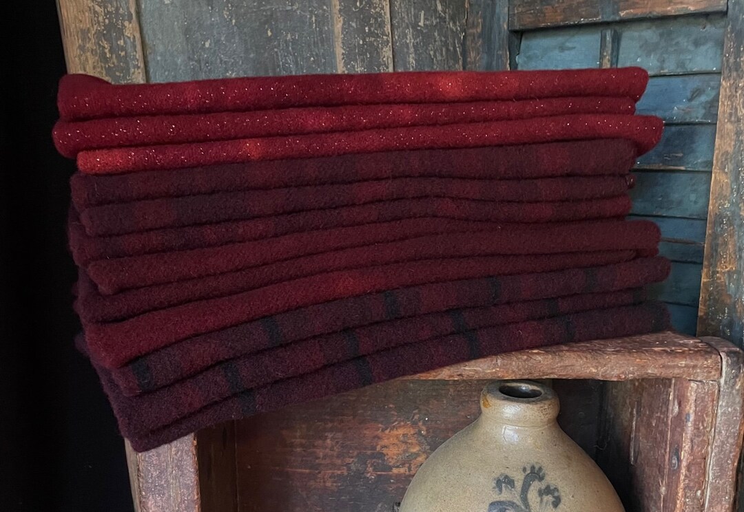 REPUBLIC RED Hand-dyed Wool Collection 1/4 Yd Premium Wool - Etsy
