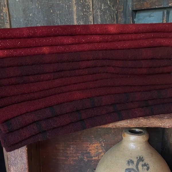 Dark Red Wool - Etsy