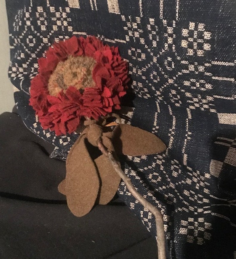Wool PRODDY FLOWER (directions) "kit" With 2 Antique Bedsprings ...