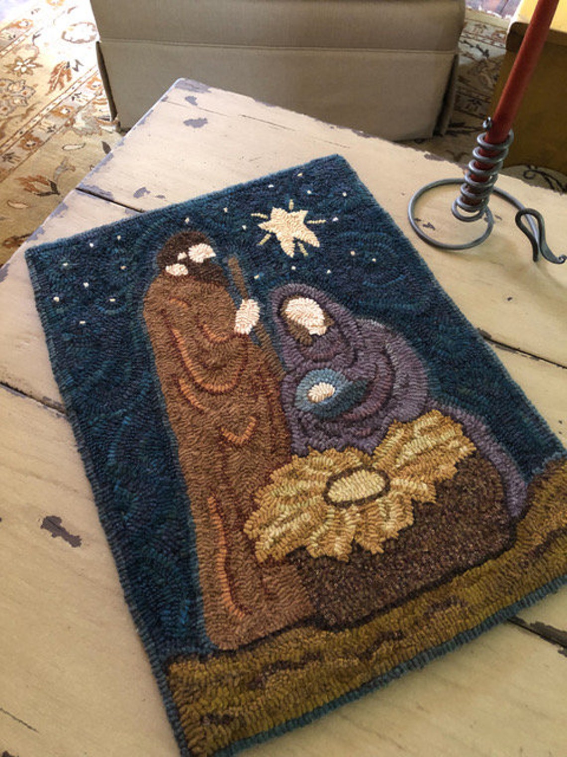 CHRISTMAS FAMILY Rug Hooking Pattern Designed by Therese | Etsy