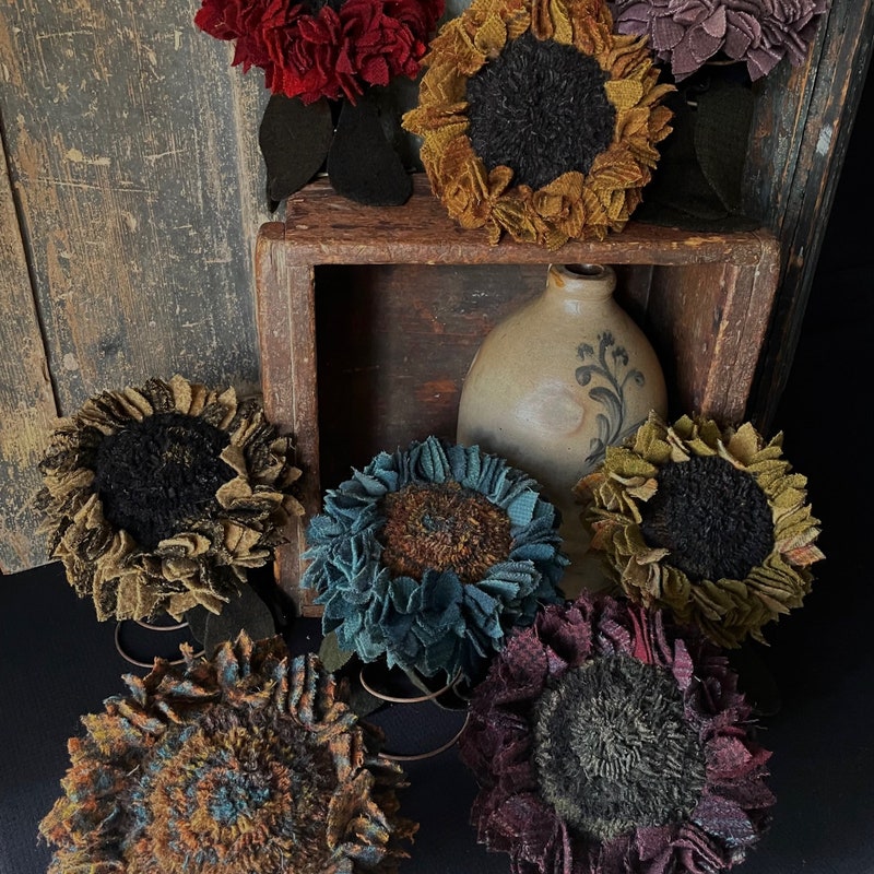 Wool Flowers - Etsy