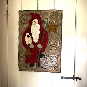 SHEPHERD SANTA - Rug Hooking Pattern Designed by Therese Shick - Etsy
