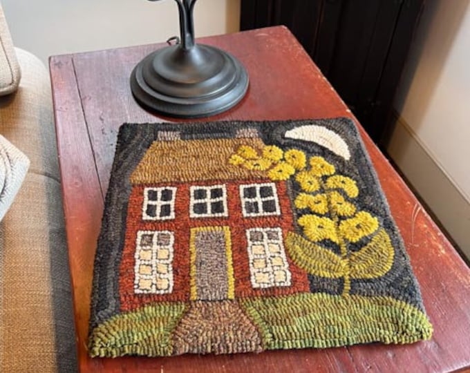 COUNTRY BRICK HOUSE (village Tile Series) - Traditional Rug Hooking ...