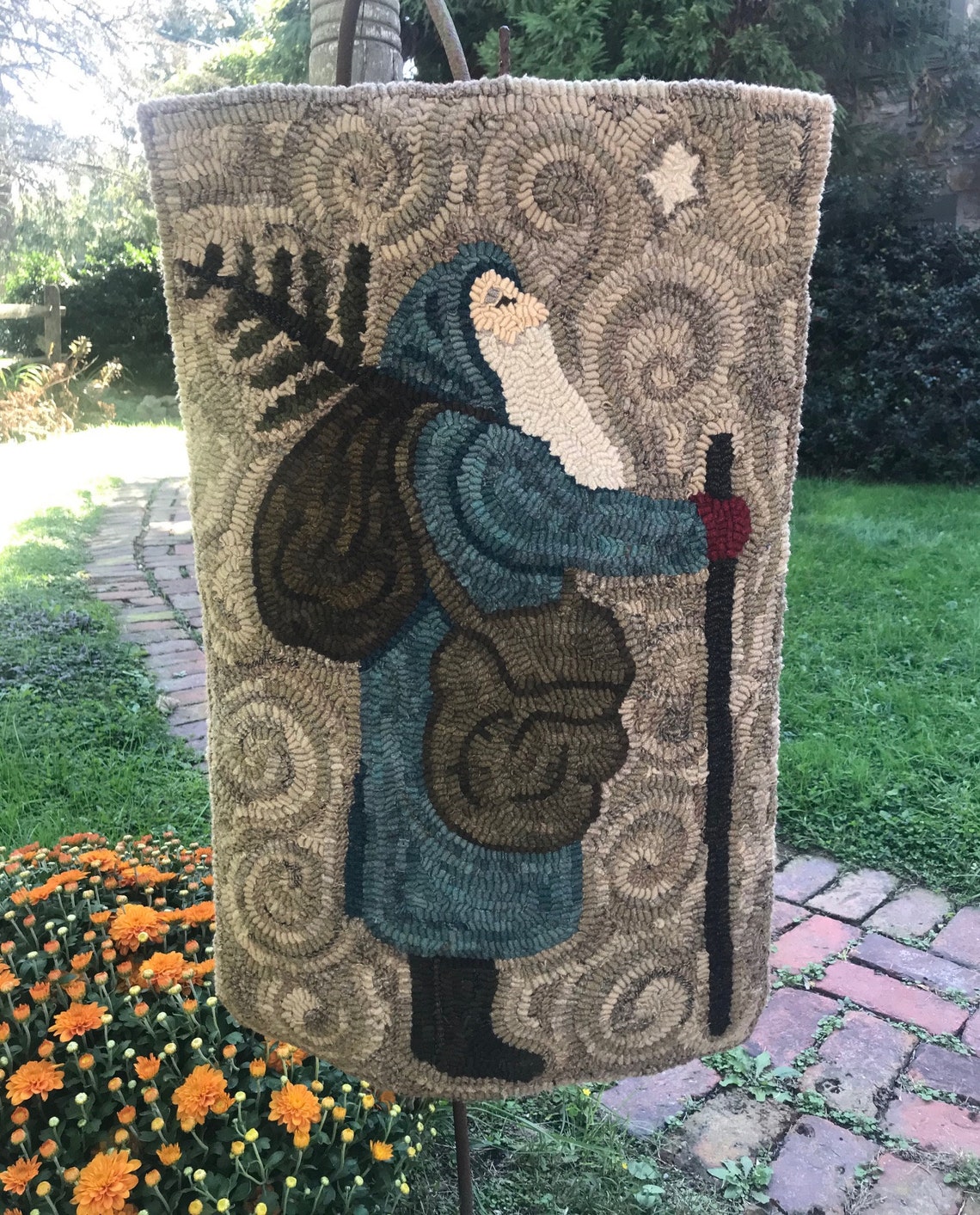 SIMPLE SANTA LARGE Rug Hooking Pattern Designed by Therese - Etsy