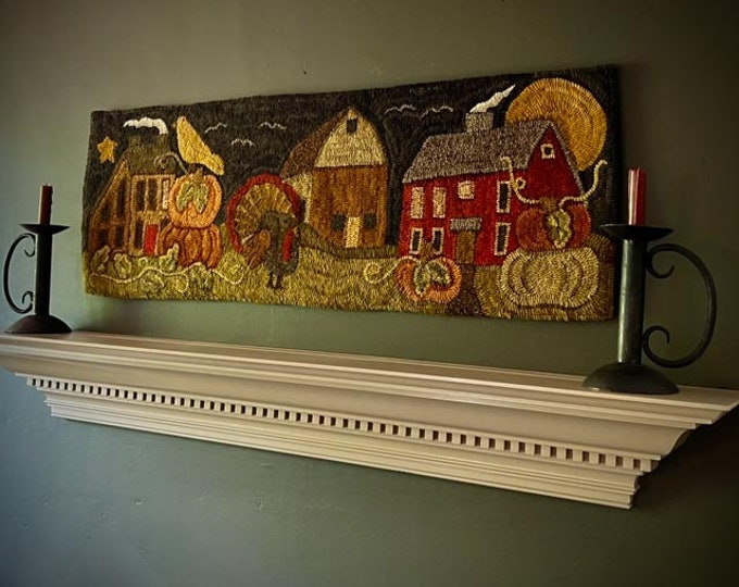 HARVEST HOLLOW ROAD - Traditional Rug Hooking Pattern Designed by ...
