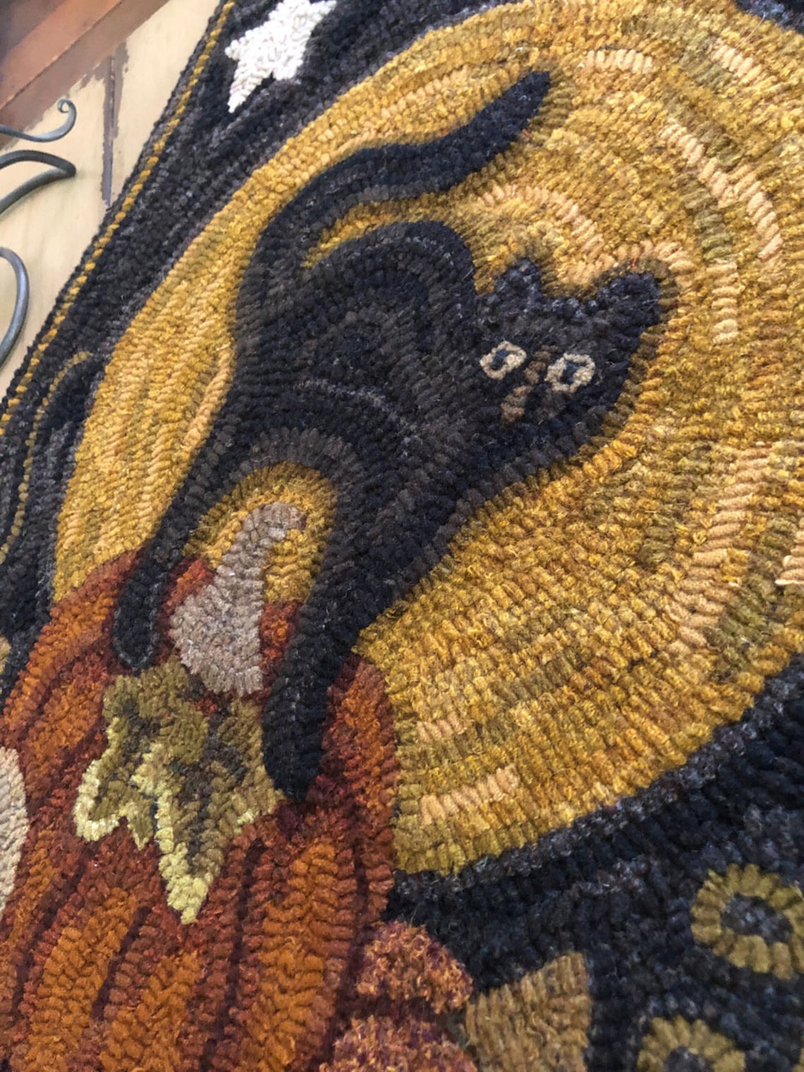 HARVEST CAT Rug Hooking Pattern Designed by Therese Shick | Etsy