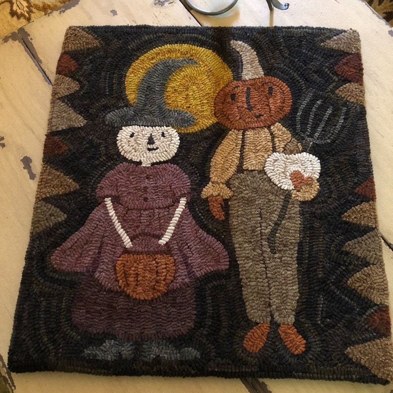 HALLOWEEN GOTHIC Rug Hooking Pattern Designed by Therese | Etsy