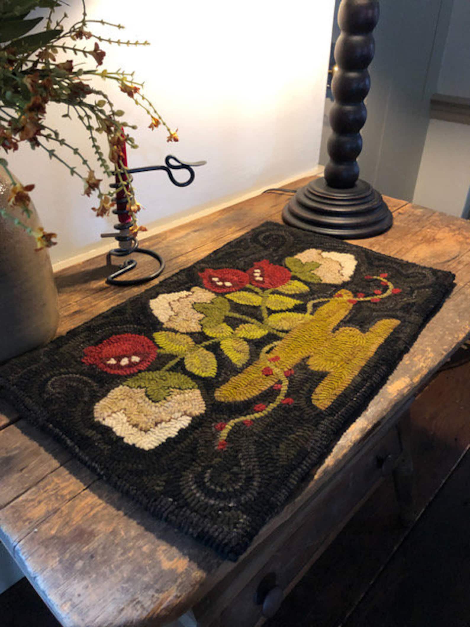 WINTER BOUQUET Rug Hooking Pattern Designed by Therese Shick - Etsy