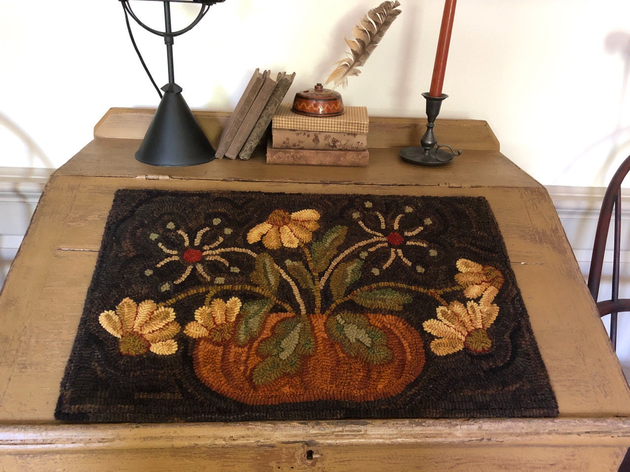 AUTUMN BOUQUET - Rug Hooking Pattern Designed by Therese Shick - Etsy
