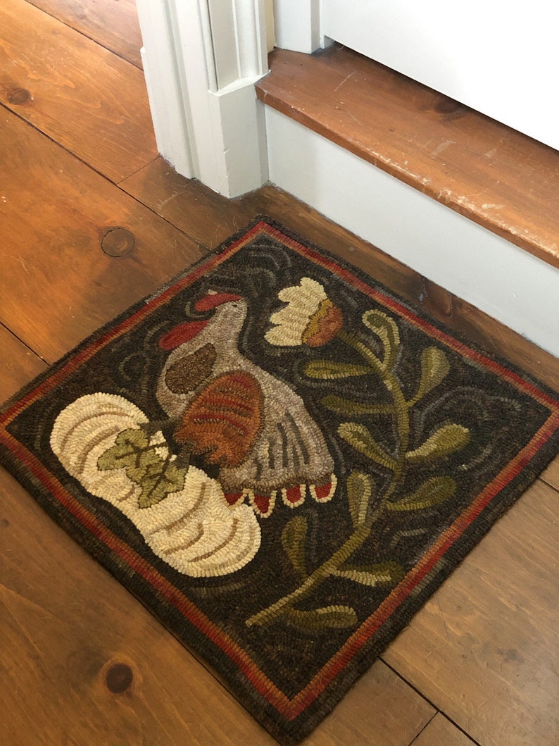 WILD TURKEY - Rug Hooking Pattern Designed by Therese Shick - Etsy