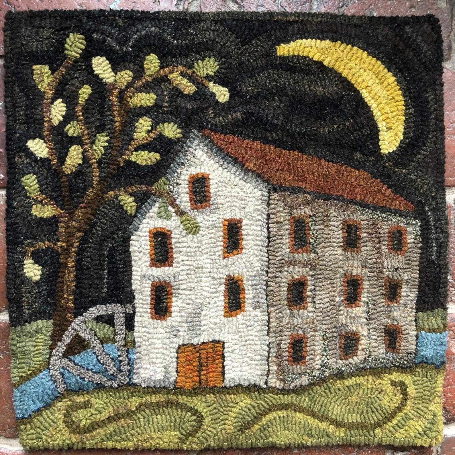 WILLOW TREE MILL village Tile Series Traditional Rug - Etsy