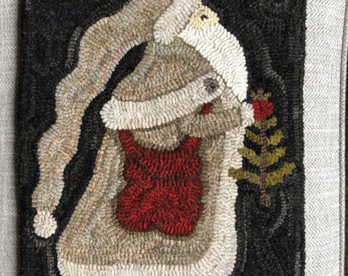 TEDDY BEAR SANTA Rug Hooking Pattern Designed by Therese Shick - Etsy