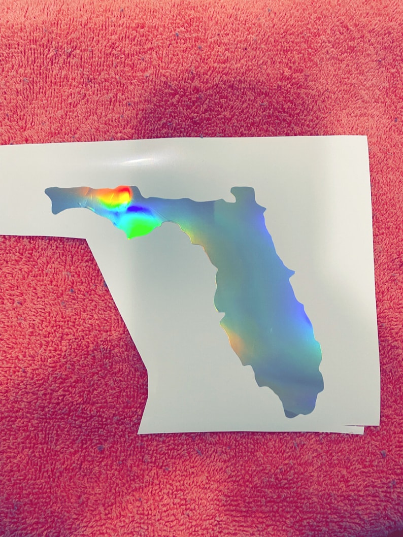 Florida Holographic Car Decal - Etsy