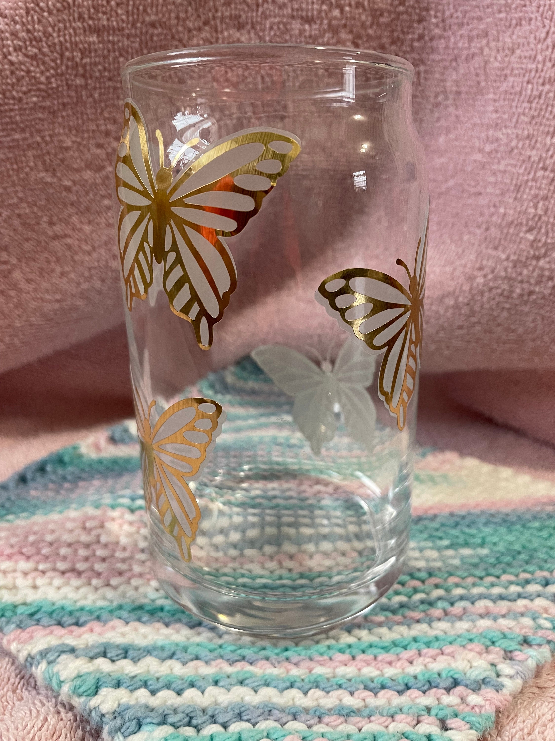 Butterfly Glass, Color Changing Tumbler, Butterfly Lover, Unique ...