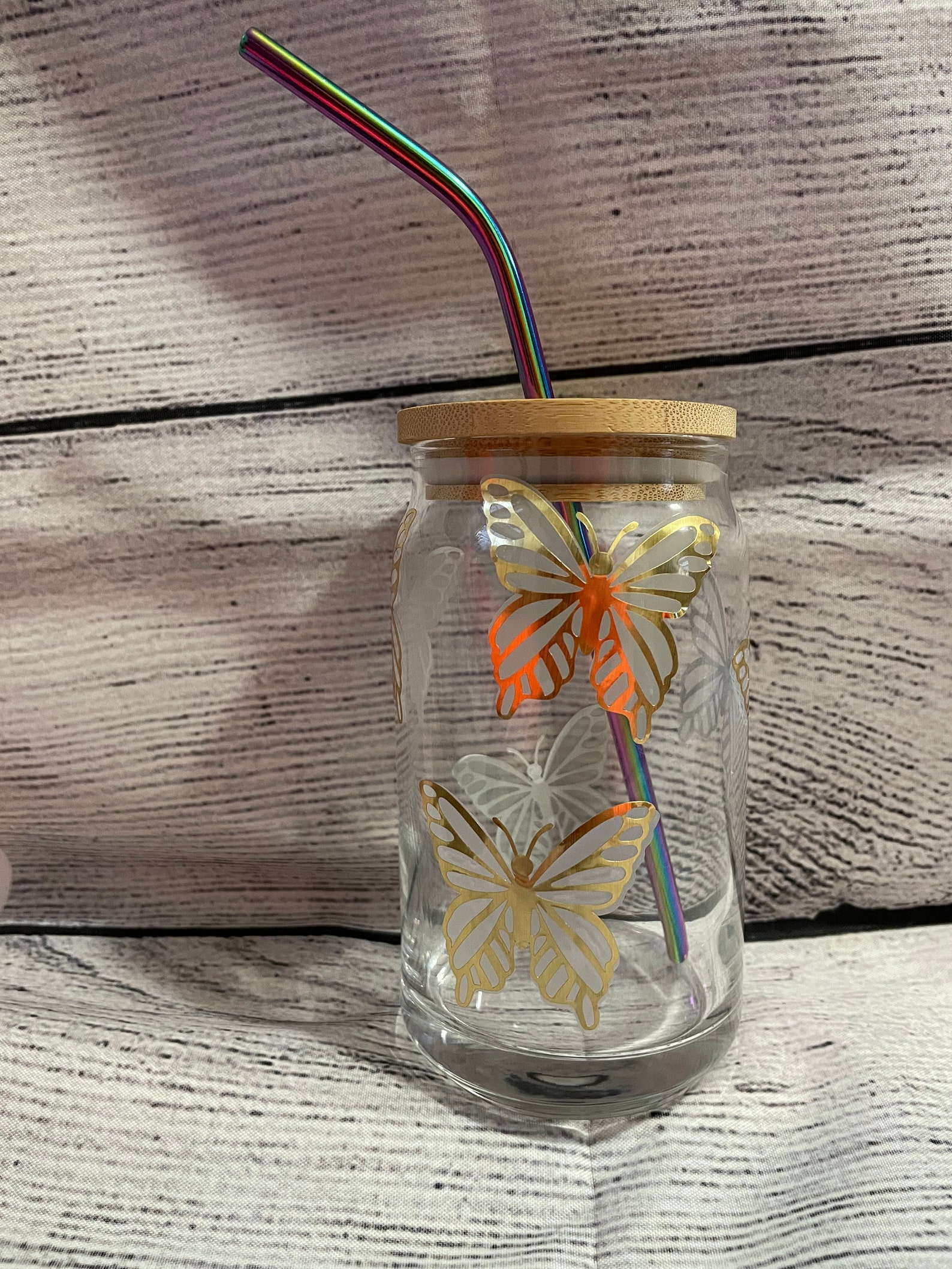 Butterfly Glass, Color Changing Tumbler, Butterfly Lover, Unique ...